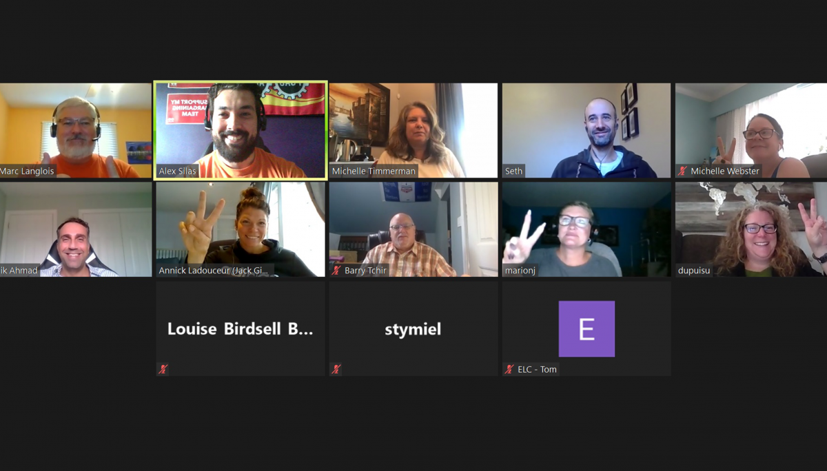 NAV CANADA members joined together for PSAC’s first digital bargaining ...